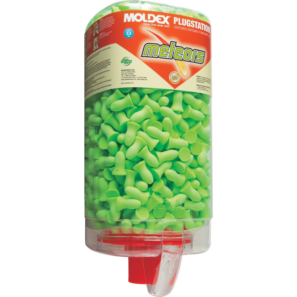 Moldex Meteors PlugStation Curved Shape Foam Dispenser with Earplugs ...